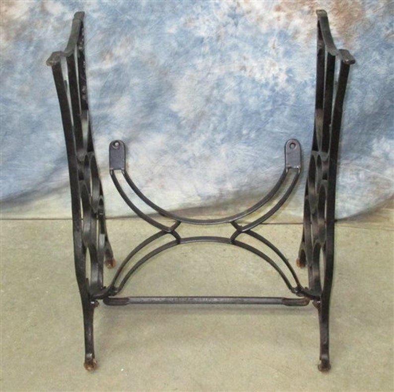 Treadle Sewing Machine Cast Iron Base Industrial Age Table | Etsy