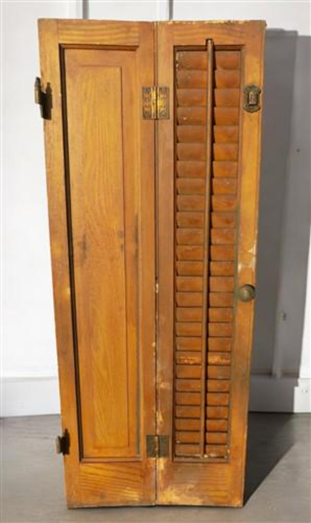 Wooden Window Shutter, Victorian Window Louver, Architectural Salvage ...