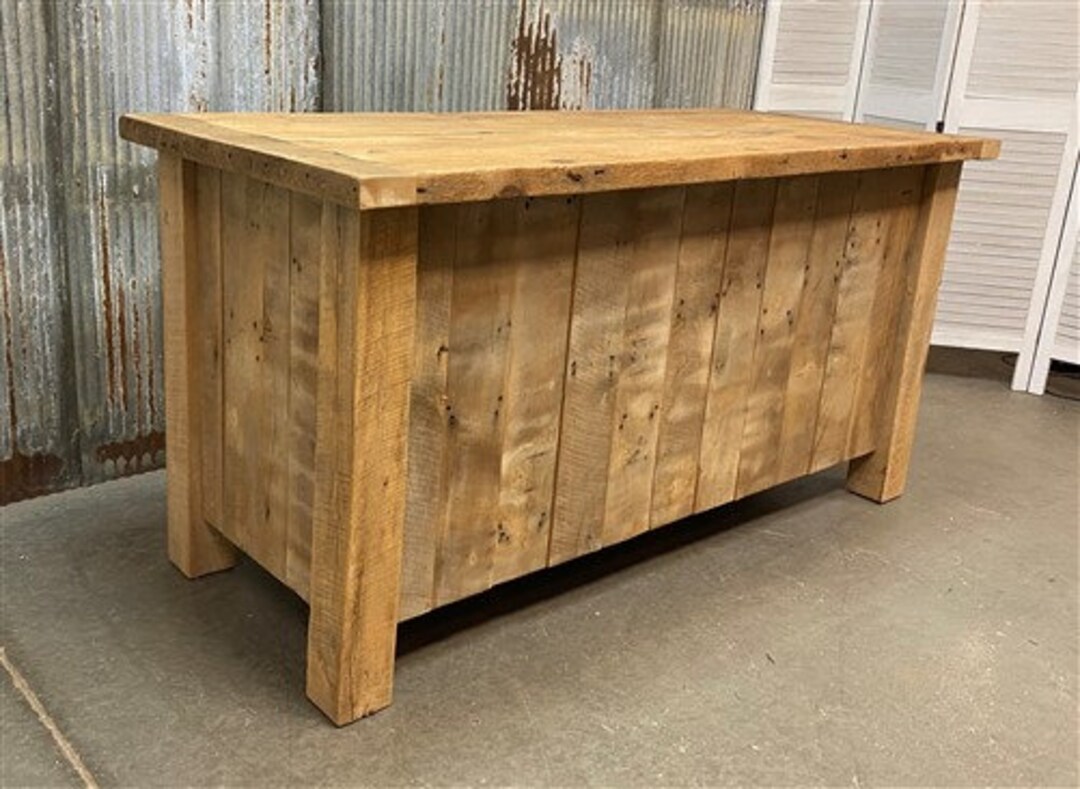 6' Amish Made Counter, Custom Made to Order, Pine Wood, Rustic ...