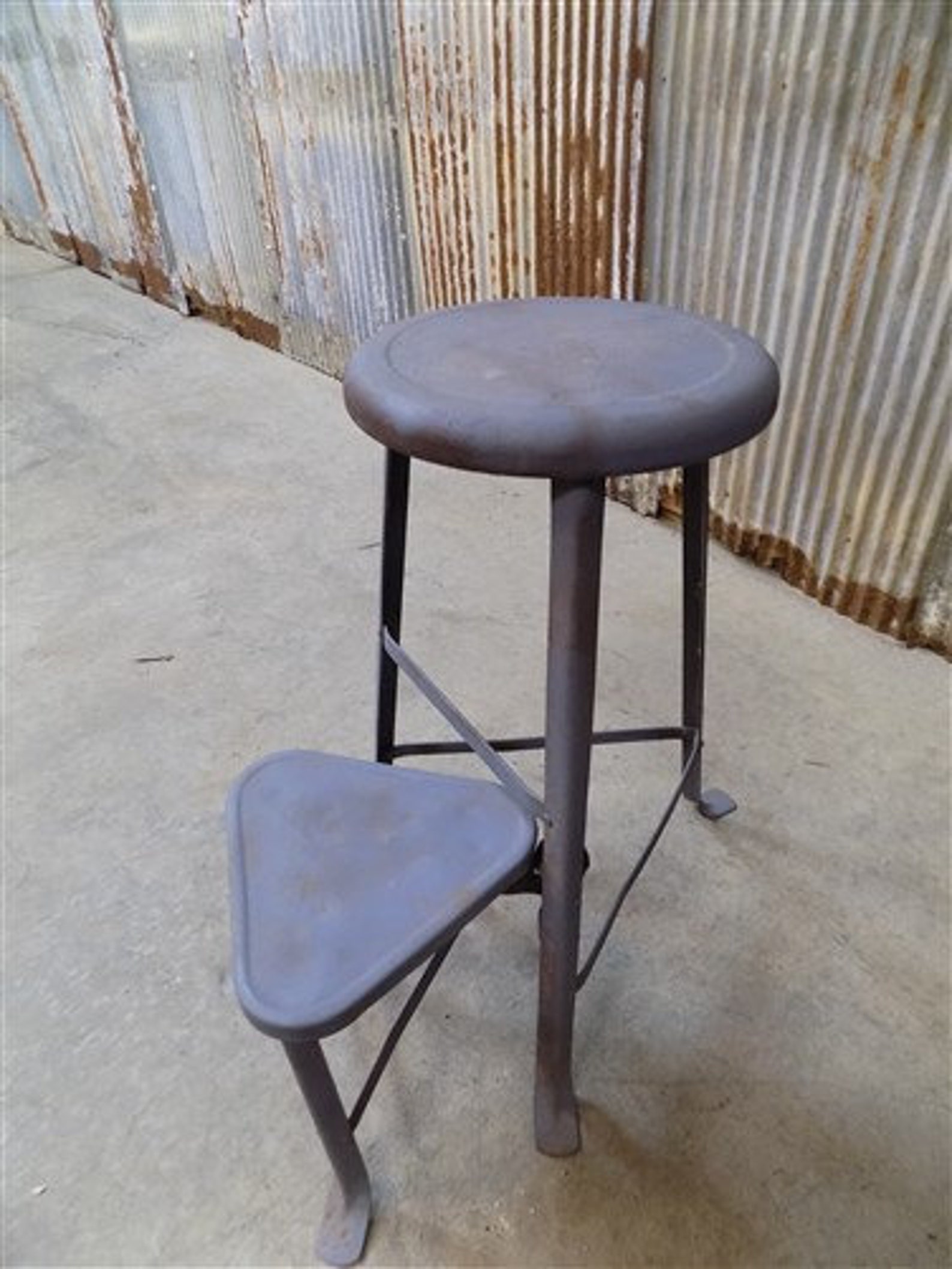 Kitchen Step Stool Vintage Metal Stool Farmhouse Kitchen | Etsy