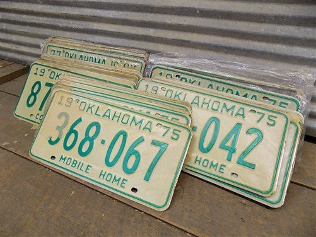 Set of 50 License Plates Multi State Lot Vintage Automobile Car Truck ...