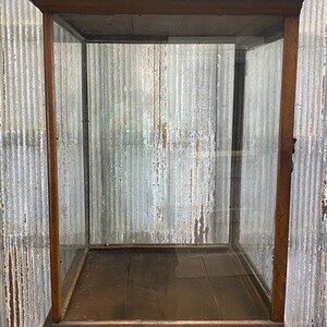 Wood Framed Glass Vintage Showcase, Country General Store, Countertop ...