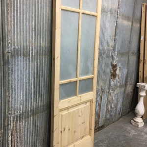French Single Door (30x80.5) 6 Pane Frosted Glass Door European Styled ...