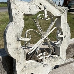 White Mini Clover Wood Metal Window Frame, Architectural, Black ...