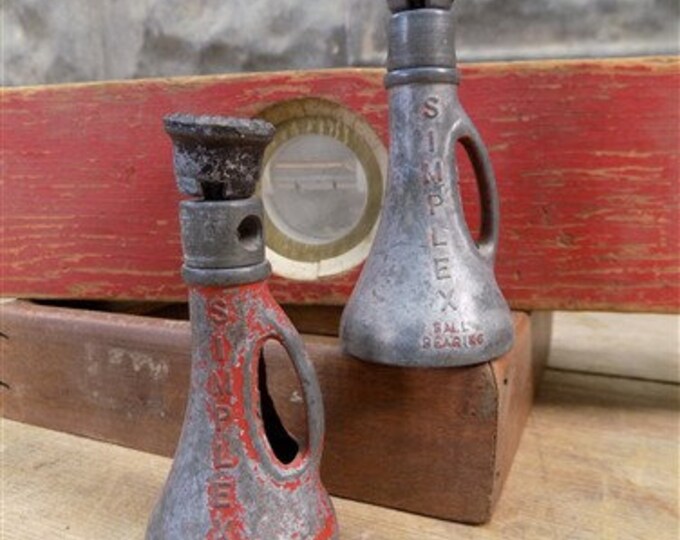 2 Vintage Miniature Screw Jacks, Salesman Sample Simplex Ball Bearing ...
