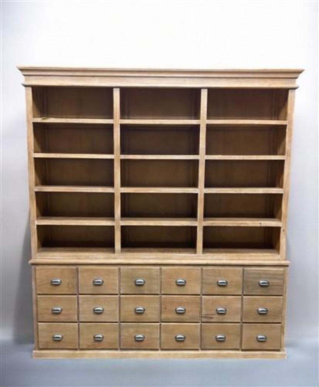 Rustic Apothecary Cabinet, Farmhouse Bookcase, Pharmacy Display Hutch ...