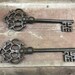 Large Rustic Skeleton Keys Victorian Keys Cast Iron Skeleton - Etsy