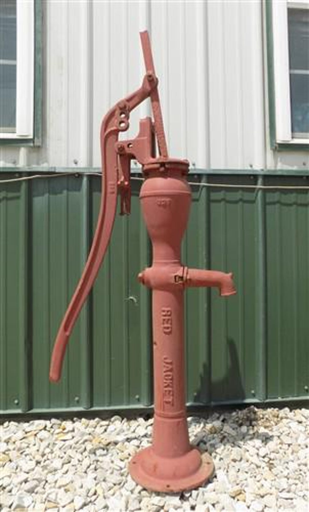 Well Water Pump, Cast Iron Cistern, Windmill Pitcher Pump, Red Jacket ...