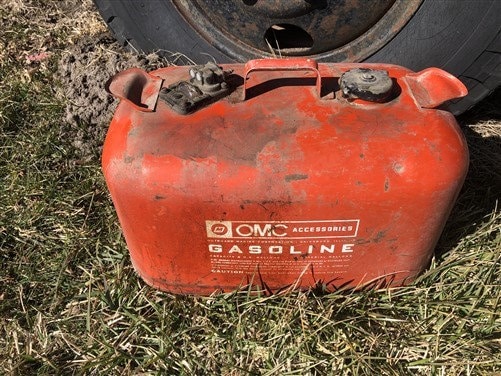 6 Gallon OMC Gasoline Gas Fuel Tank, Vintage Outboard Boat Motor Gas ...