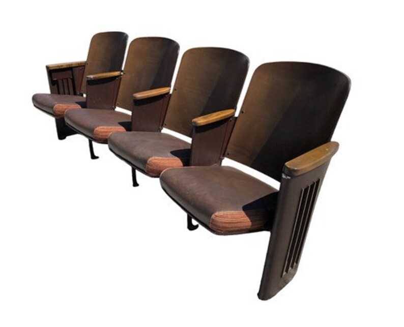 4 Padded Folding Theater Seats Auditorium Theatre Seat - Etsy
