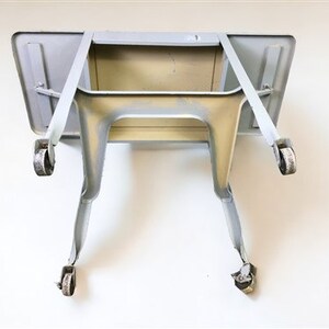 Typewriter Table, Industrial Stand, Metal Office Table, Mid Century ...