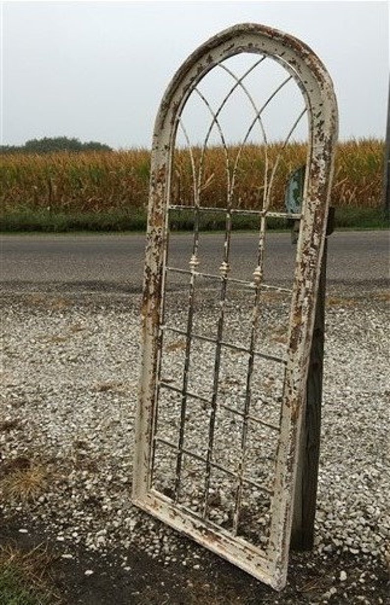 Large Wood Metal Architectural Window Wall Decor Arched - Etsy