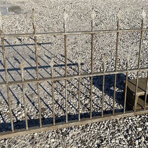 Wrought Iron Fence Panel, Architectural Salvage Grate, Garden Art ...