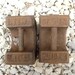 Pair 7 Lb Cast Iron Scale Weights Door Stop Paperweight Advertising ...