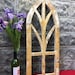 Rustic Arched Farmhouse Window Frame, Faux Window Frame Wall Decor ...