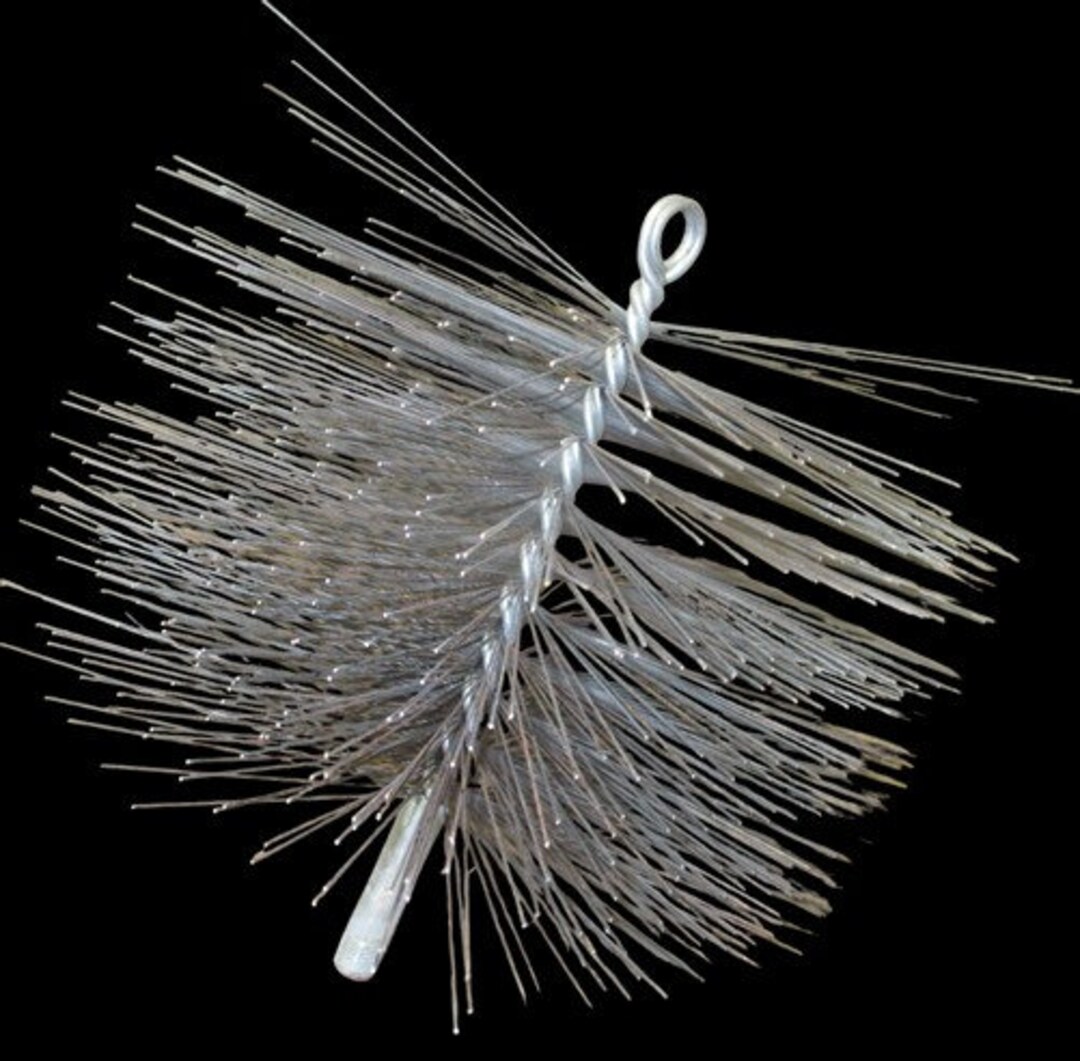 8 X 8 Square Chimney Sweep Wire Cleaning Brush Soot Flue Vintage ...