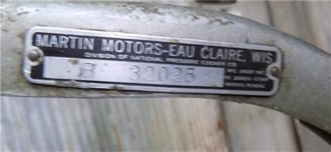 1948 Martin 40 Outboard Boat Motor, Classic 4.5 Hp Boat Motor, Serial ...