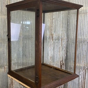 Wood Framed Glass Vintage Showcase, Country General Store, Countertop ...