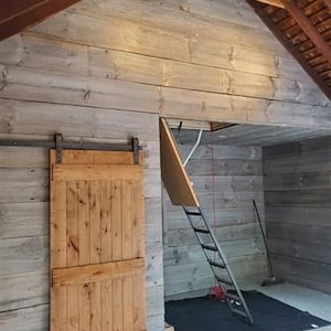 New Rustic Gray Barn Siding, Weather Lumber Wood Plank, Barn-style ...