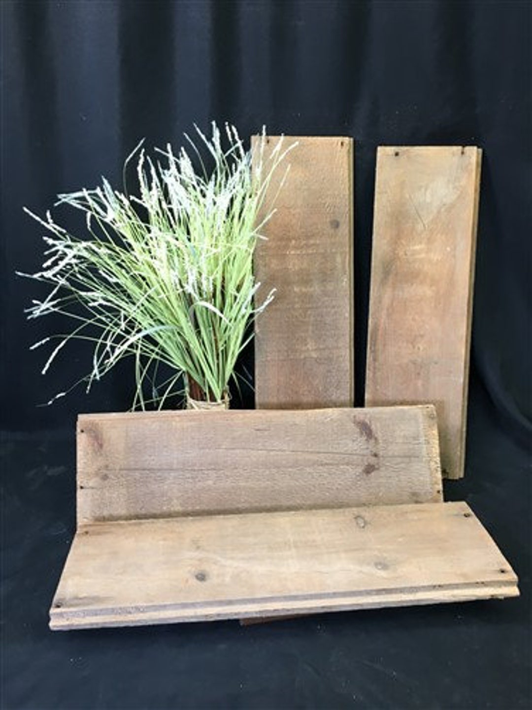 4 Barn Wood Reclaimed Planks, Wall Siding Boards, Rabbet Edge Lumber ...