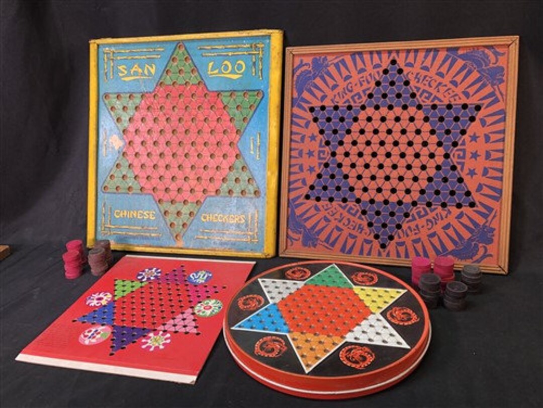 San Loo Chinese Checkers, King Foo Checkers, Ohio Art Chinese Checkers ...