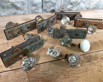 Antique Crystal Door Knobs - Etsy