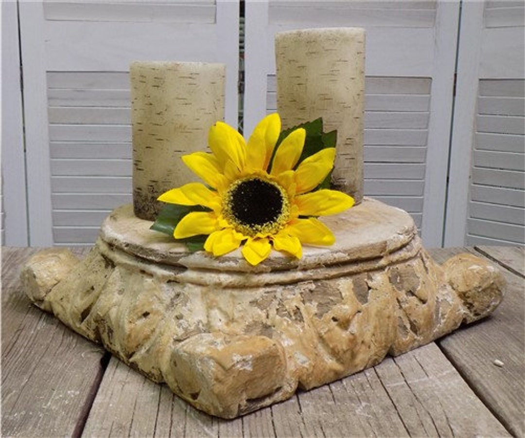 Wooden Architectural Column Base, Ionic Column Plinth, Wood Riser Base ...