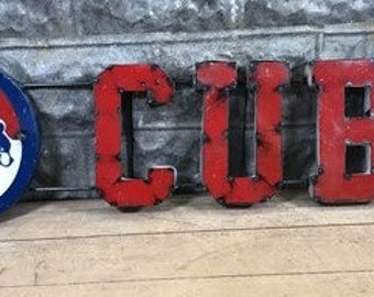Cubs Baseball Sign - Etsy