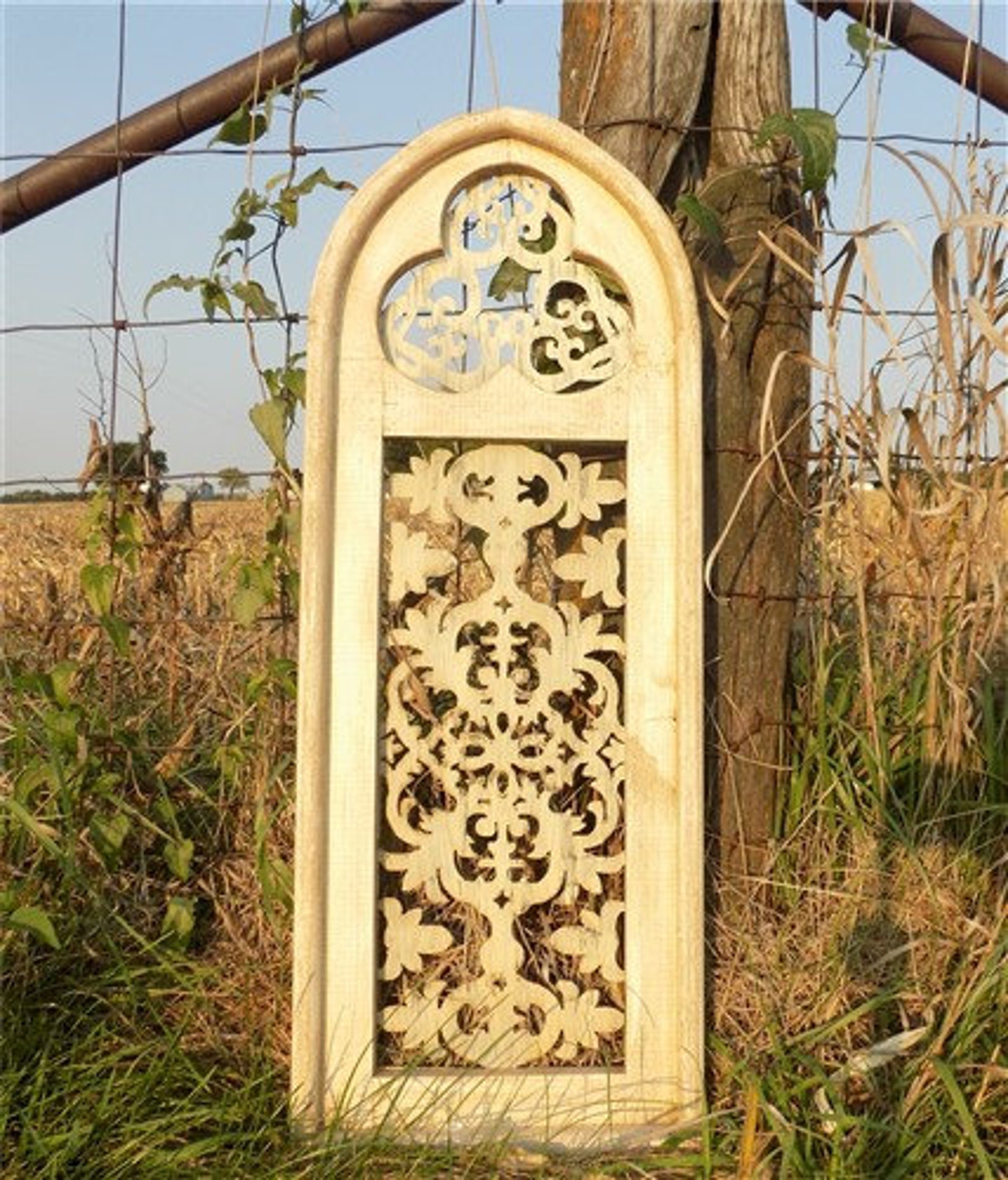 Cathedral Clover Window Frame Gothic Church Fretwork - Etsy