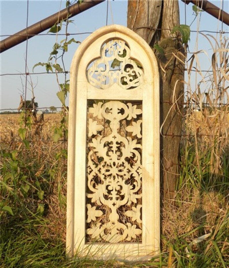 Cathedral Clover Window Frame Gothic Church Fretwork - Etsy