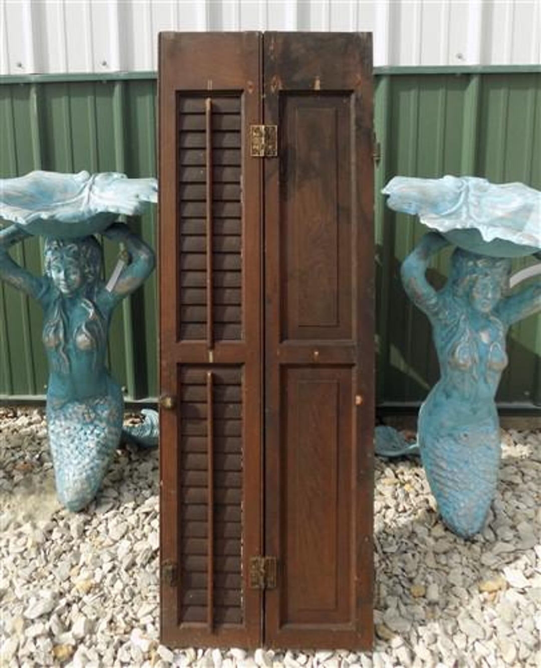 Wooden Window Shutter, Victorian Window Louver, Architectural Salvage ...