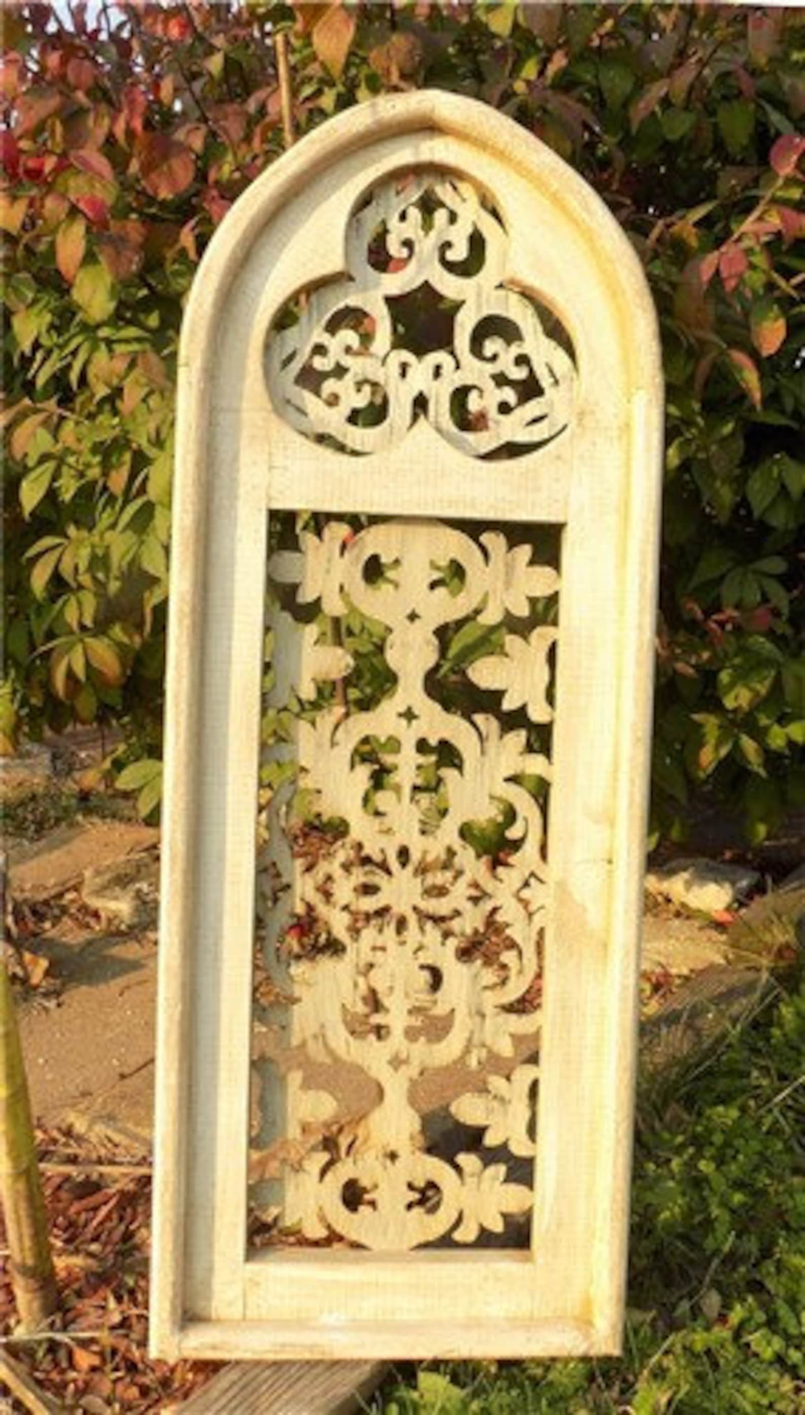 Cathedral Clover Window Frame Gothic Church Fretwork - Etsy