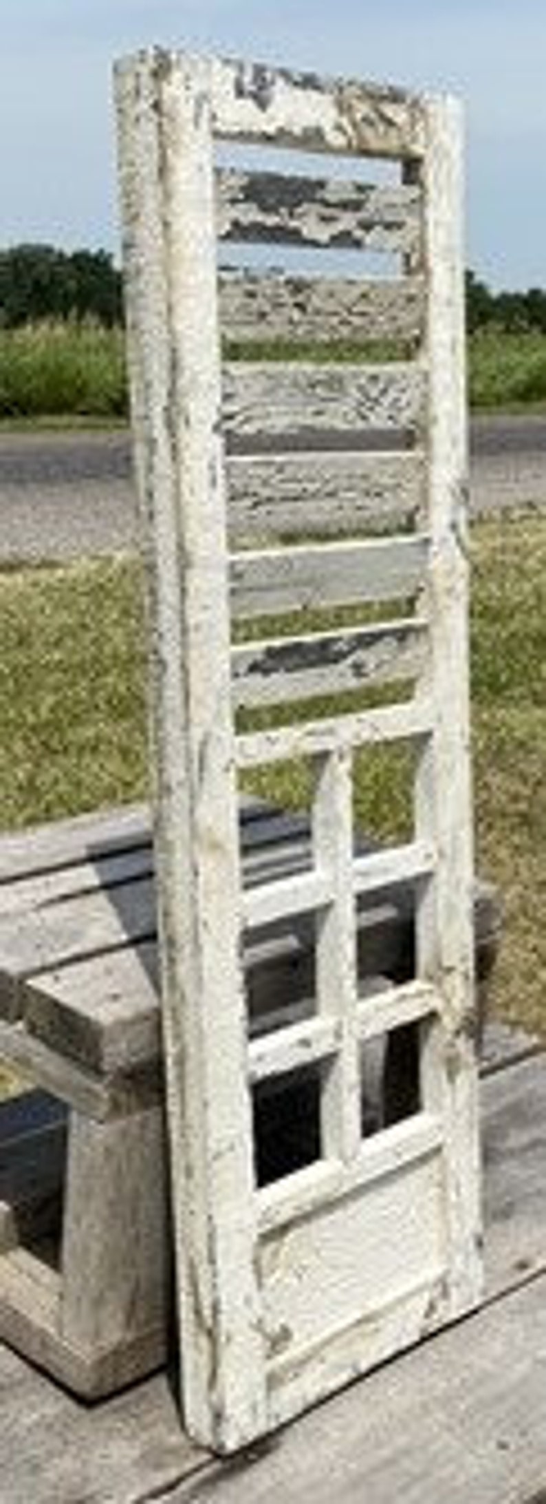 White Half Moon Shutter Wood Window Frame Architectural - Etsy