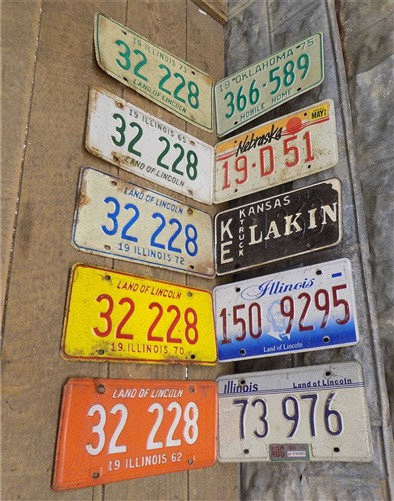 Set of 50 License Plates Lot Vintage Automobile Car Truck Tags Js - Etsy