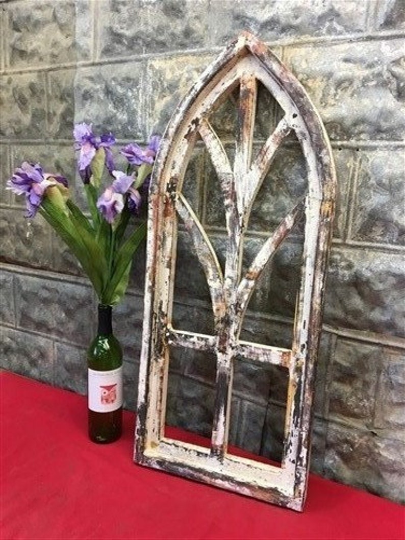 Rustic Arched Farmhouse Window Frame Faux Window Frame Wall - Etsy