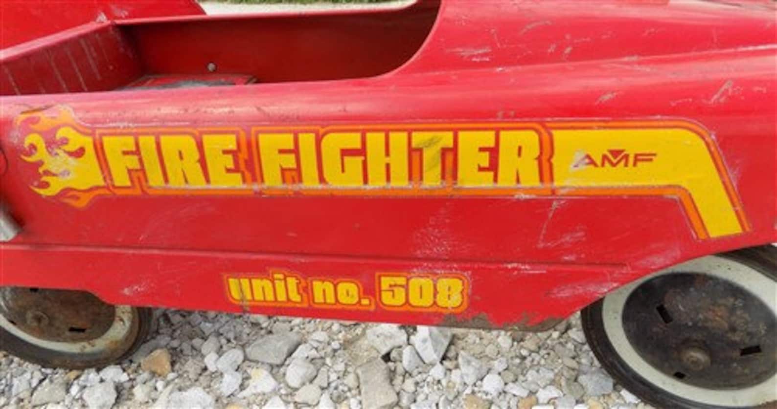 1960s AMF Fire Fighter Unit NO 508 Pedal Car, Childs Retro Ride on ...
