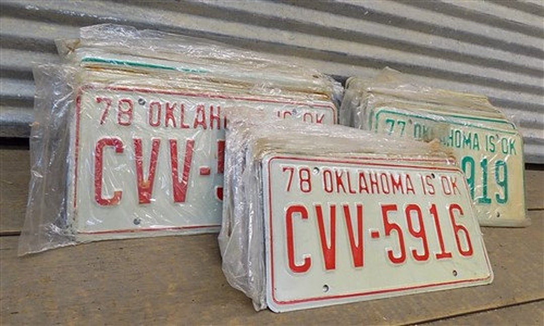 Set of 50 License Plates Lot Vintage Automobile Car Truck Tags Ip - Etsy