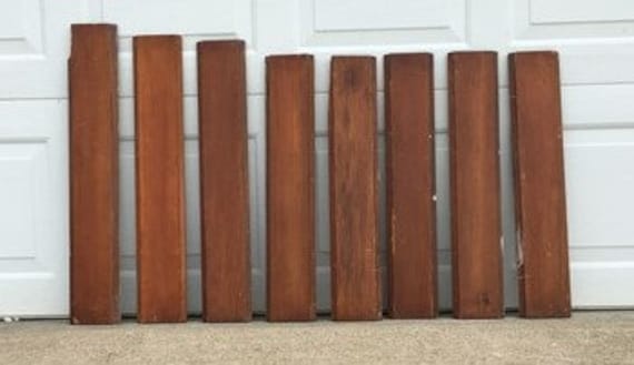 8 Wood Trim Pieces Architectural Salvage Reclaimed Vintage | Etsy