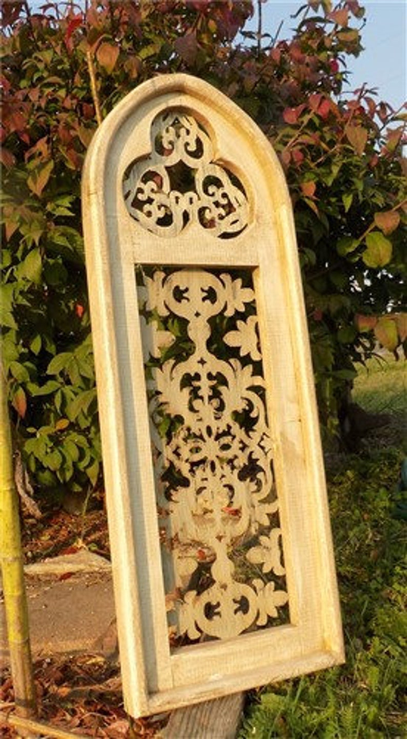 Cathedral Clover Window Frame Gothic Church Fretwork - Etsy