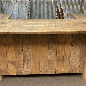 6' Amish Made Front Bar, Custom Made to Order, Pine Wood Bar, Rustic ...