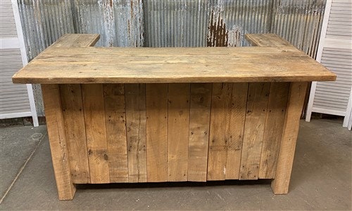6' Amish Made Front Bar Custom Made to Order Pine Wood - Etsy