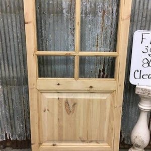 French Single Door (30x80.5) 6 Pane Glass Door European Styled FM5 - Etsy