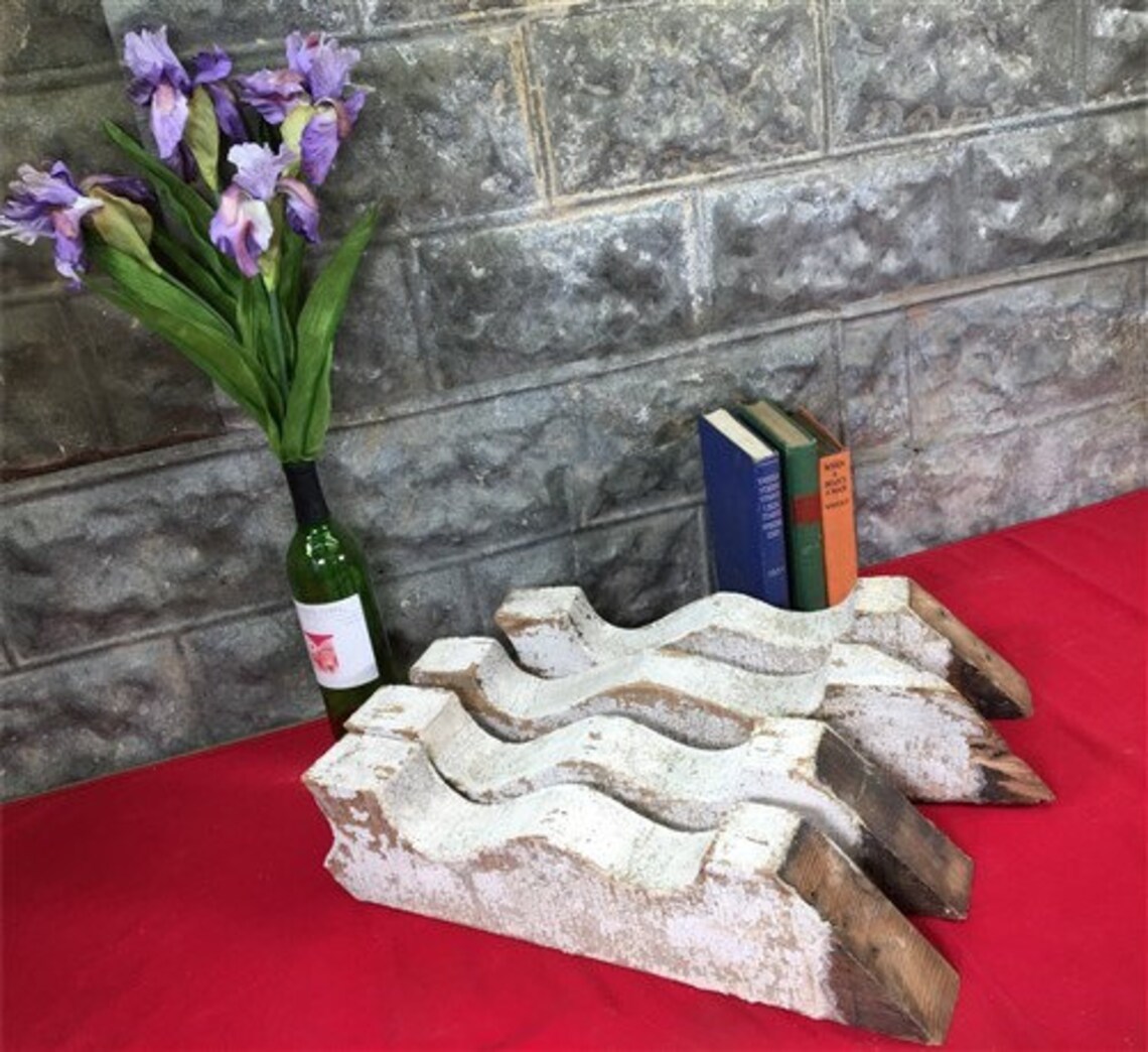 Rustic Wood Porch Post House Trim Chippy White Architectural | Etsy