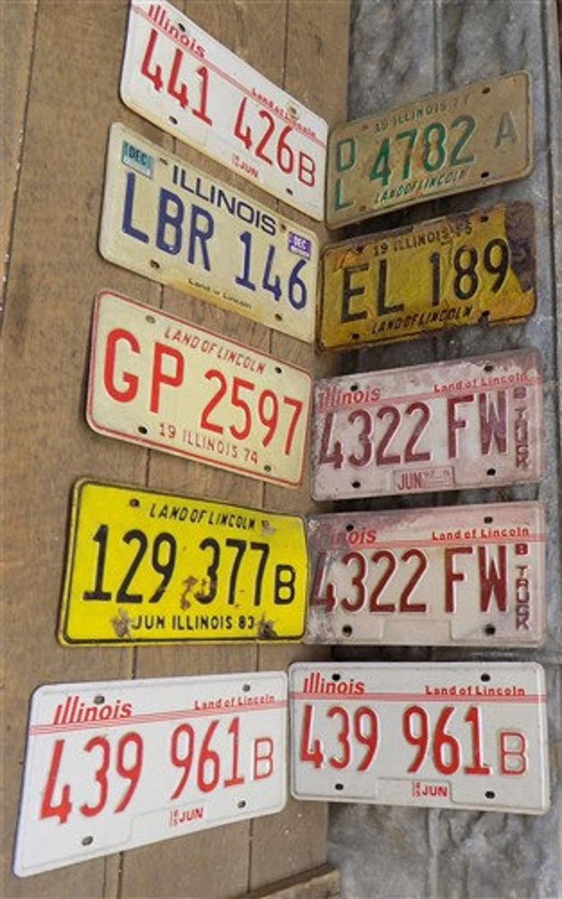 Set of 50 License Plates Lot Vintage Automobile Car Truck Tags | Etsy