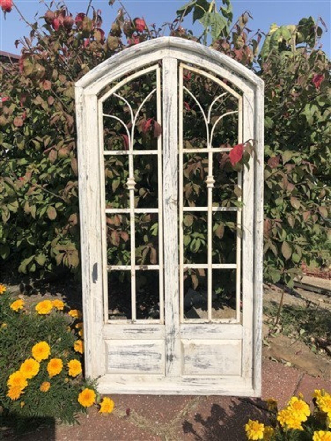 Double Paneled Architectural Wood Metal Window Frame Cream - Etsy