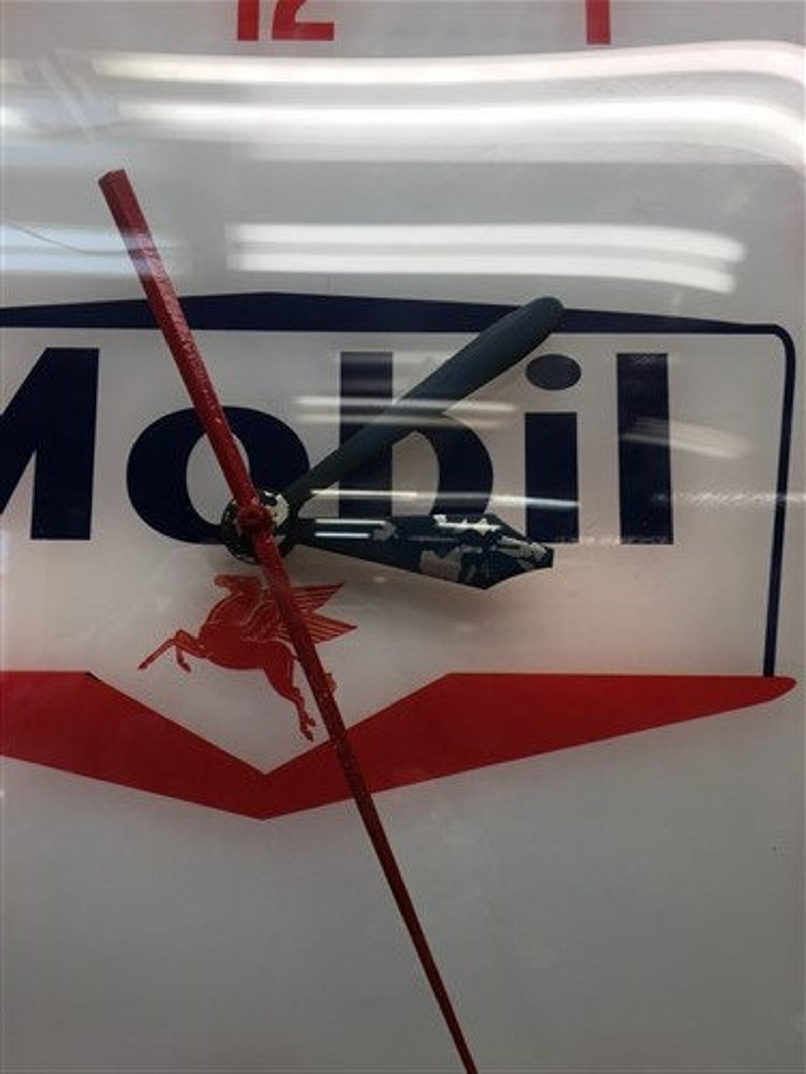 Mobil Oil Pegasus Lighted Pam Clock Vintage Advertising Sign - Etsy