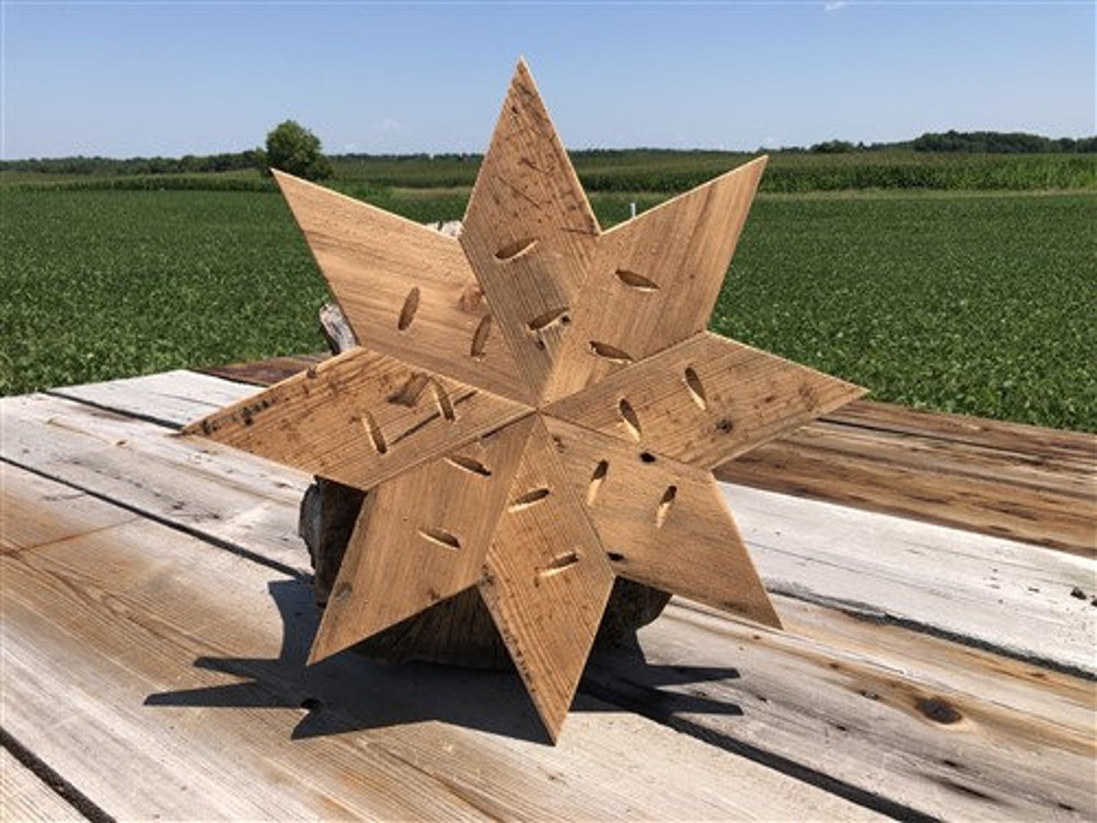 20 Amish Made Wooden Star Reclaimed Barn Wood Star - Etsy