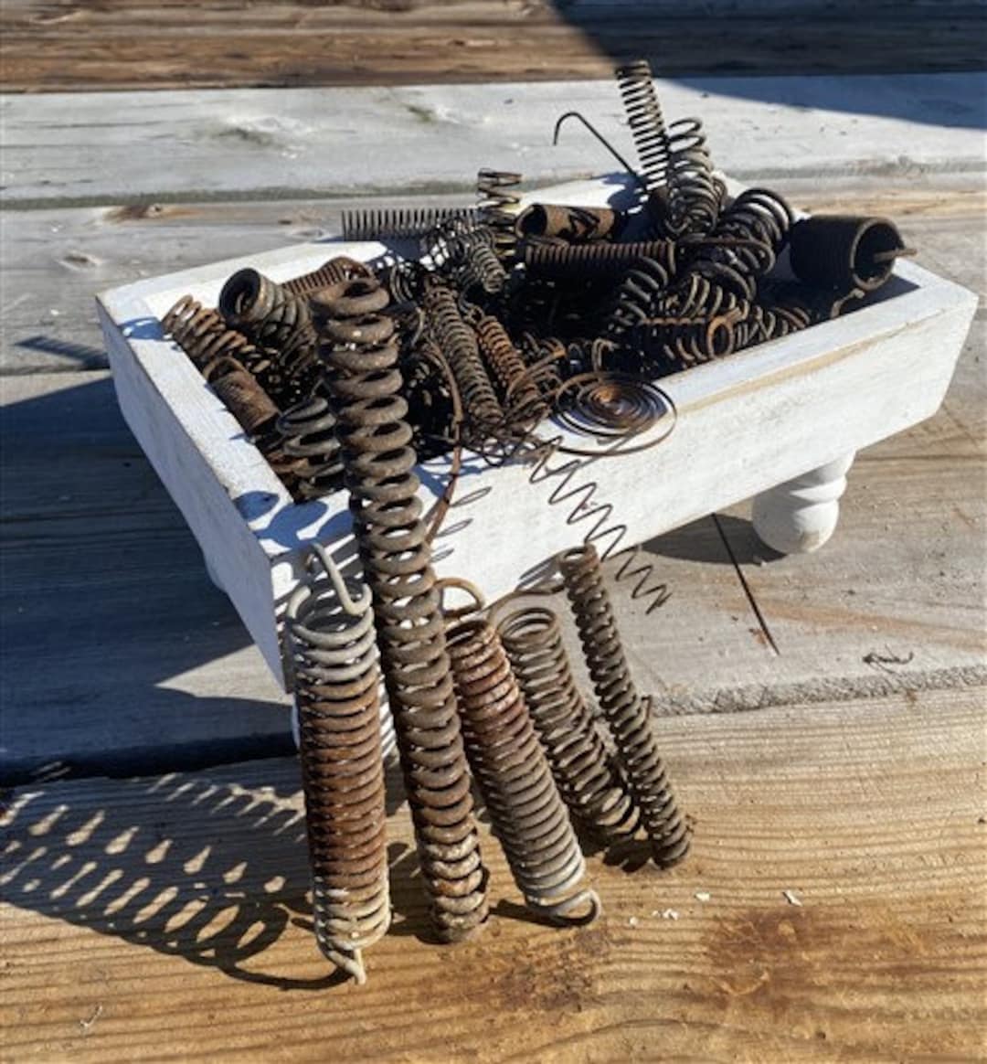 Metal Compression Tension Springs, Spiral Coil Steampunk Vintage ...