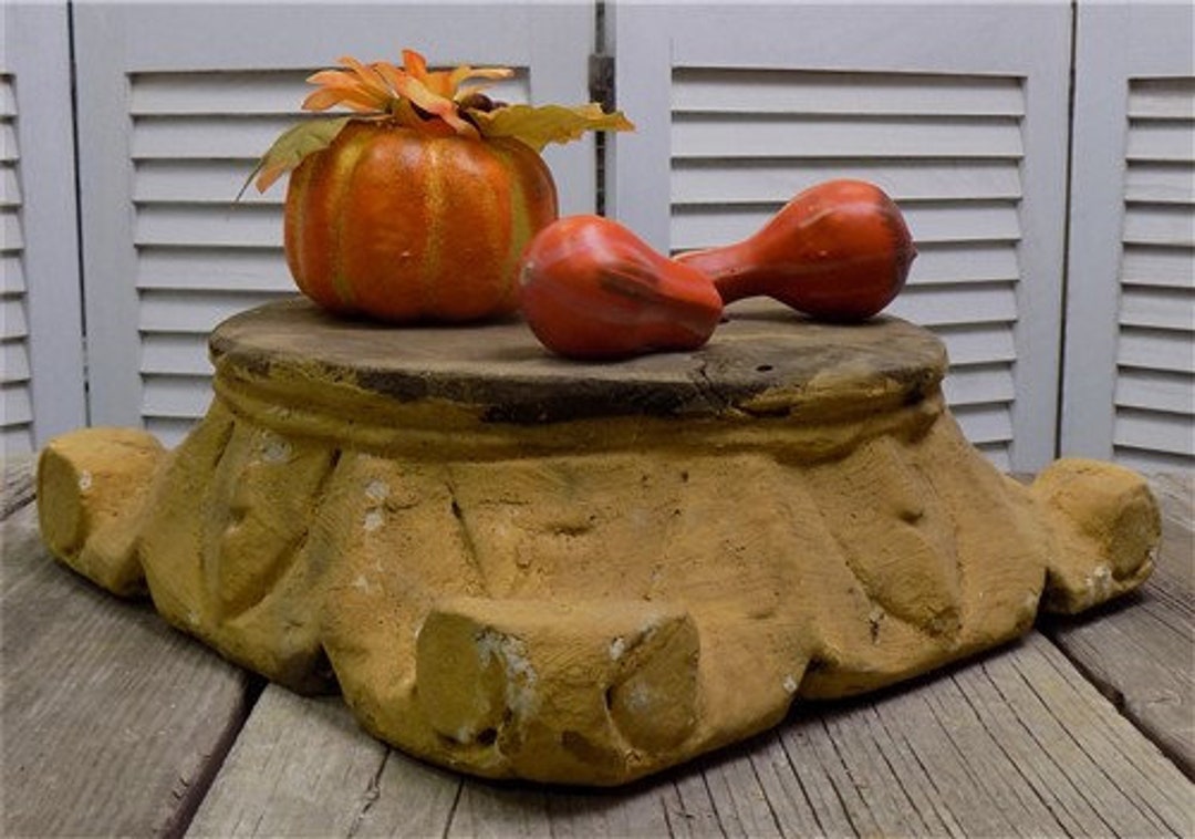 Wooden Architectural Column Base, Ionic Column Plinth, Wood Riser Base ...