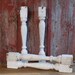 4 Balusters White Wood Architectural Salvage Spindles Porch Post House ...